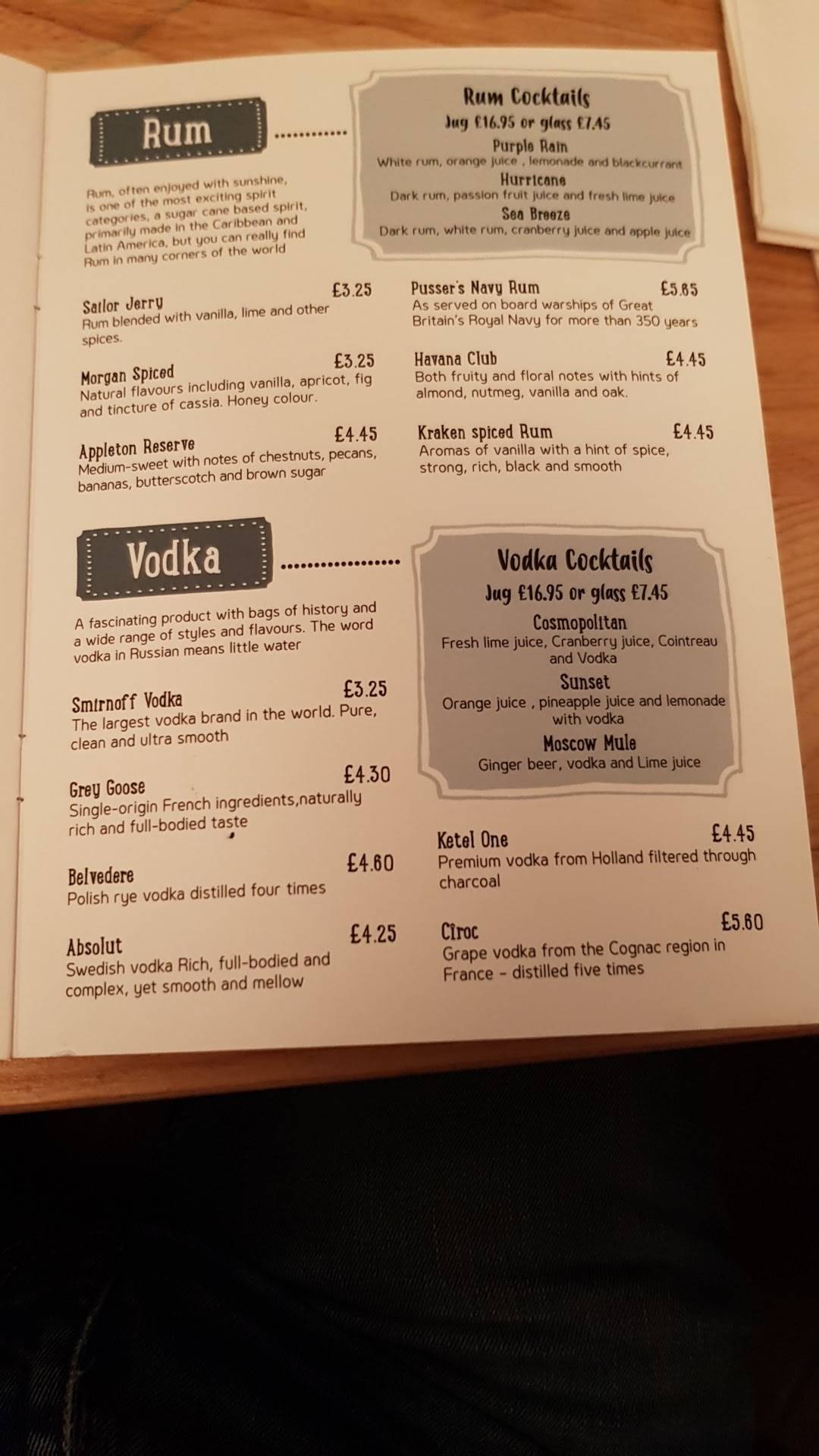 Menu at The Three Trees pub & bar, Emerson Valley