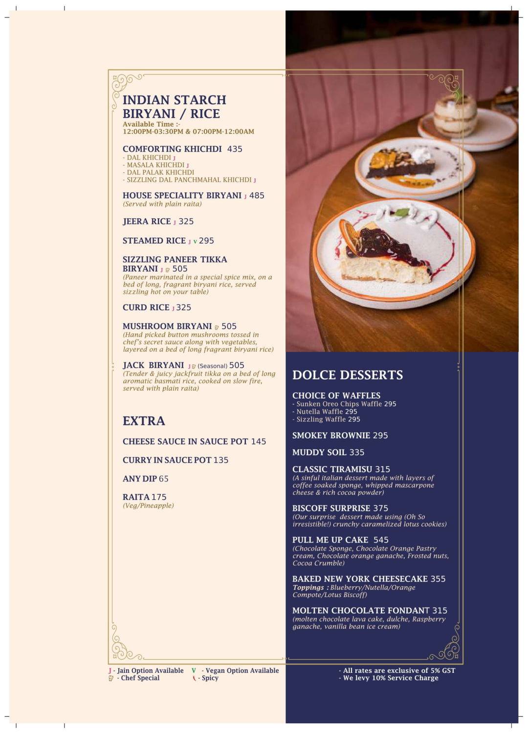 Menu at Thyme & Whisk - Best Restaurant In Worli Pure Veg Restaurant Fine-Dine Restaurant, Mumbai