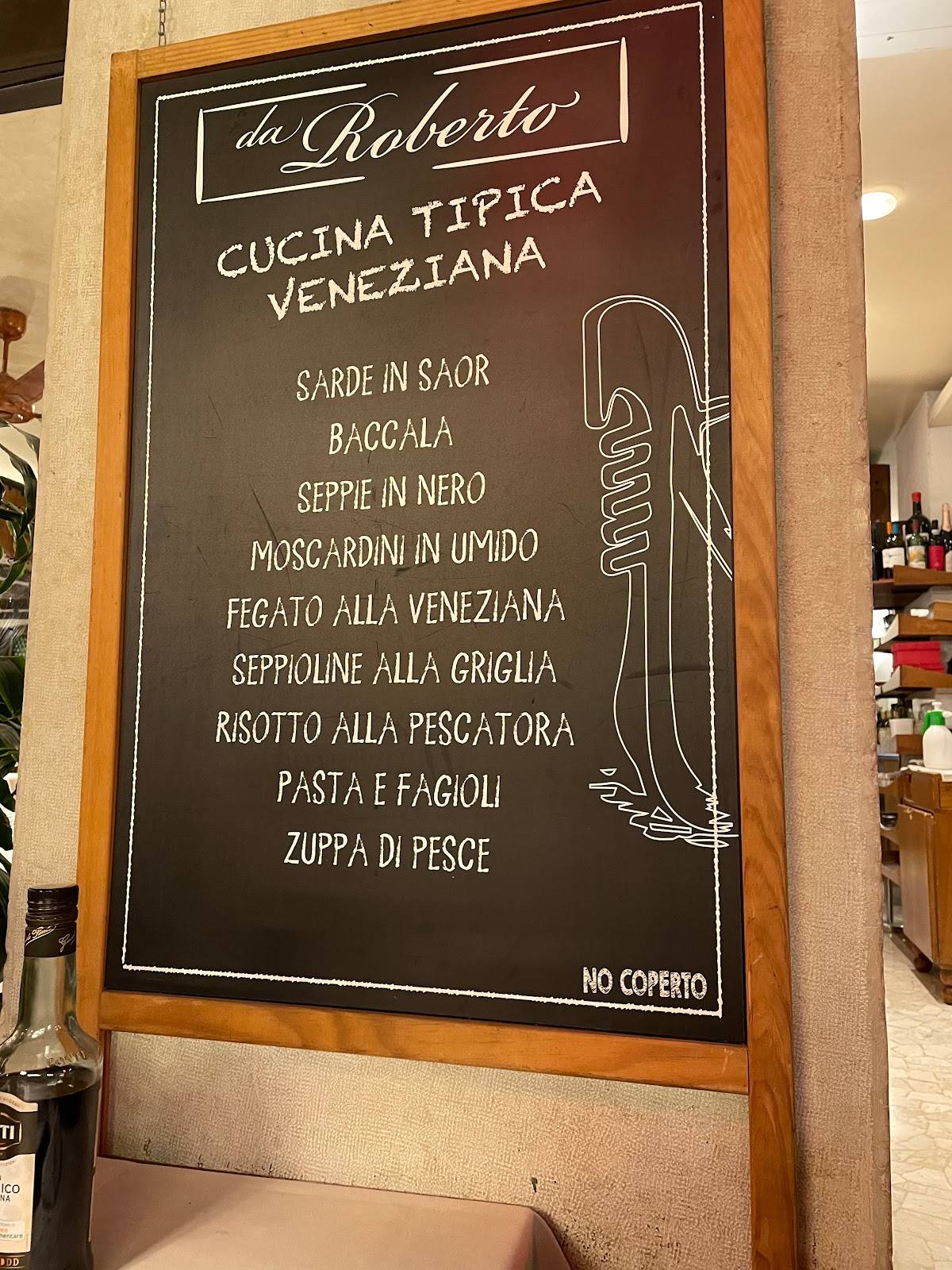 Menu at Ristorante - Pizzeria da Roberto, Venice