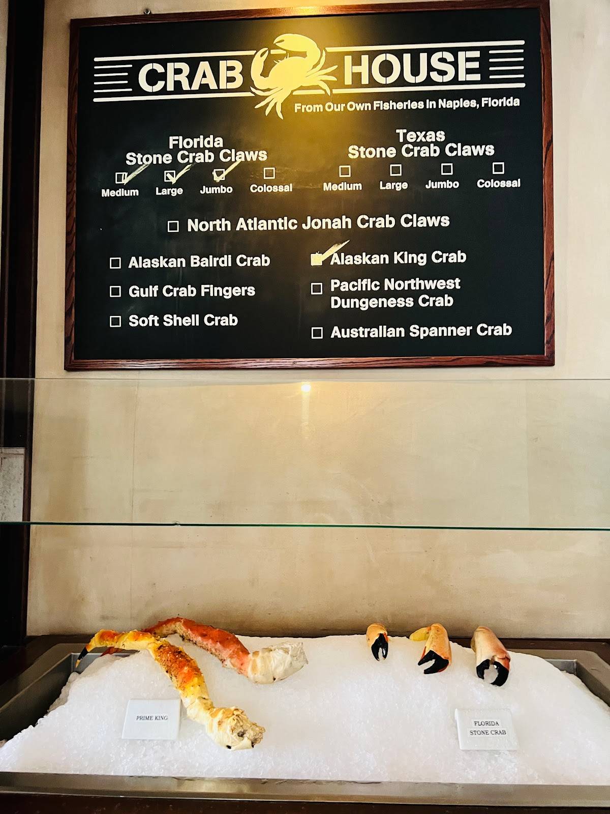 Menu at Truluck's Ocean's Finest Seafood and Crab steakhouse, Houston