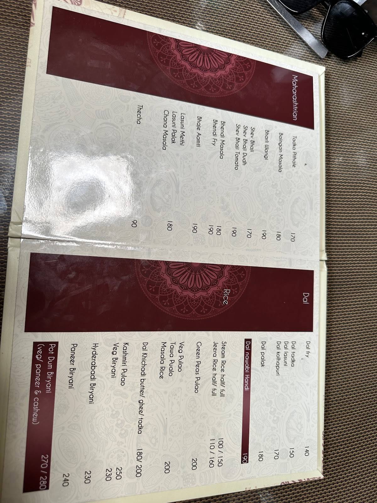 Menu at Veg Curry, Nashik