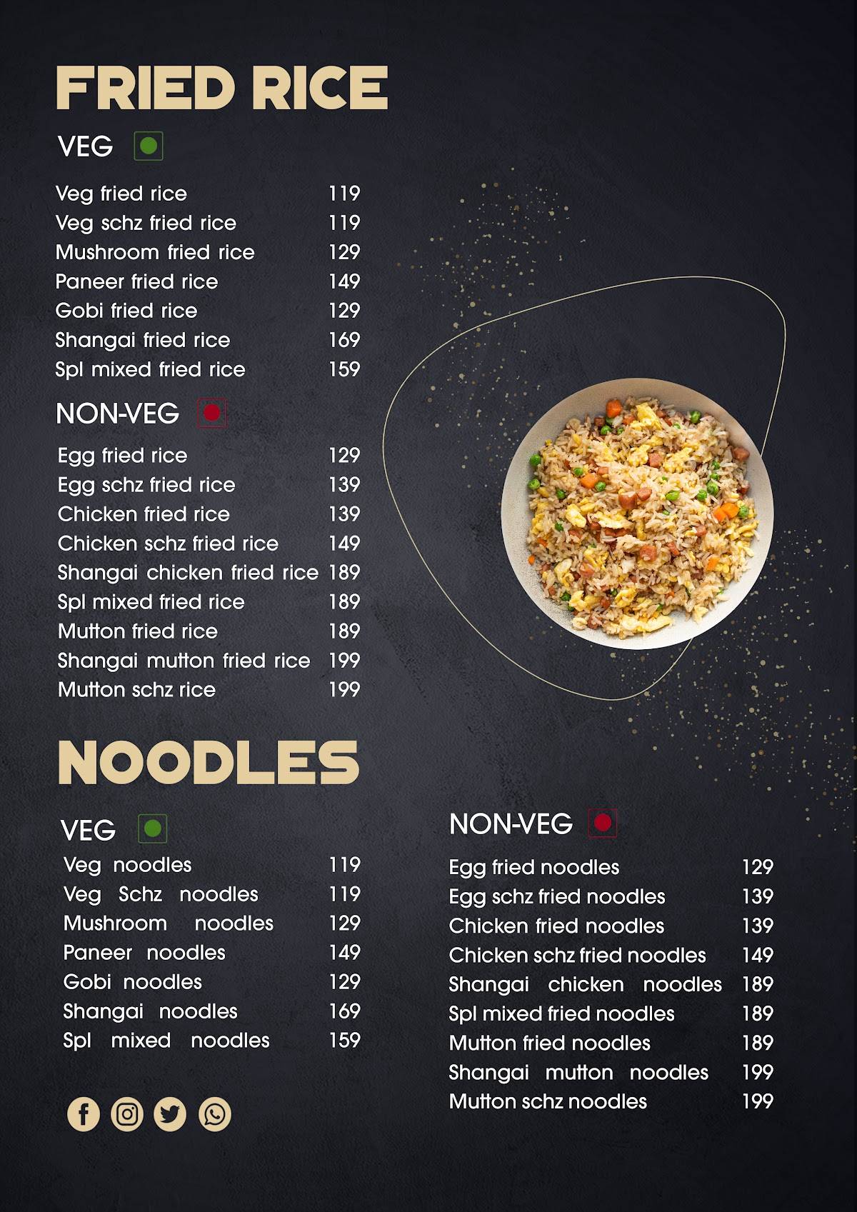 Menu at ROBIN’S IKIGAI, Vellore