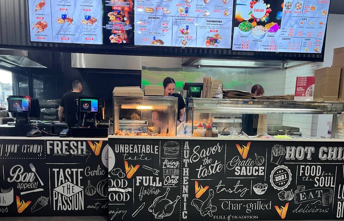 Menu at Vulcan’s Charcoal Chicken restaurant, Bateau Bay