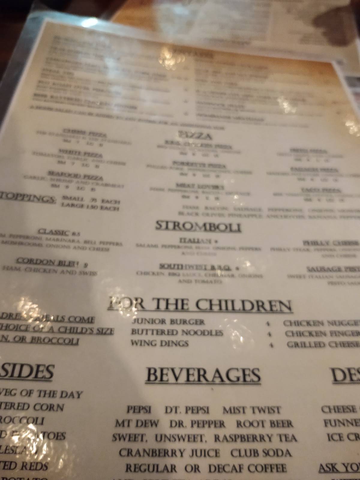 Menu at Windber Hotel pub & bar, Windber