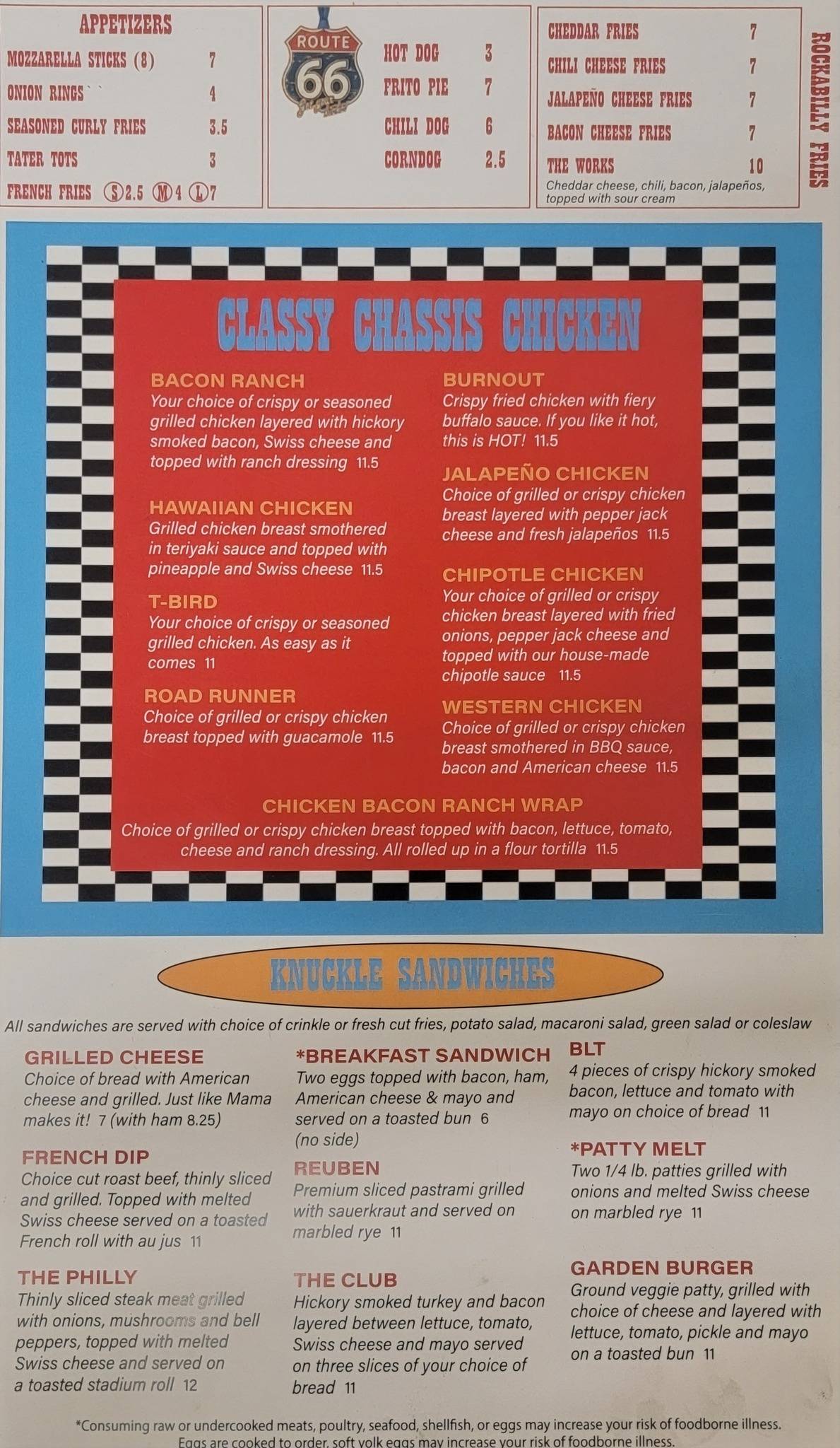Menu at Winston Diner & Drive-thru pub & bar, Winston