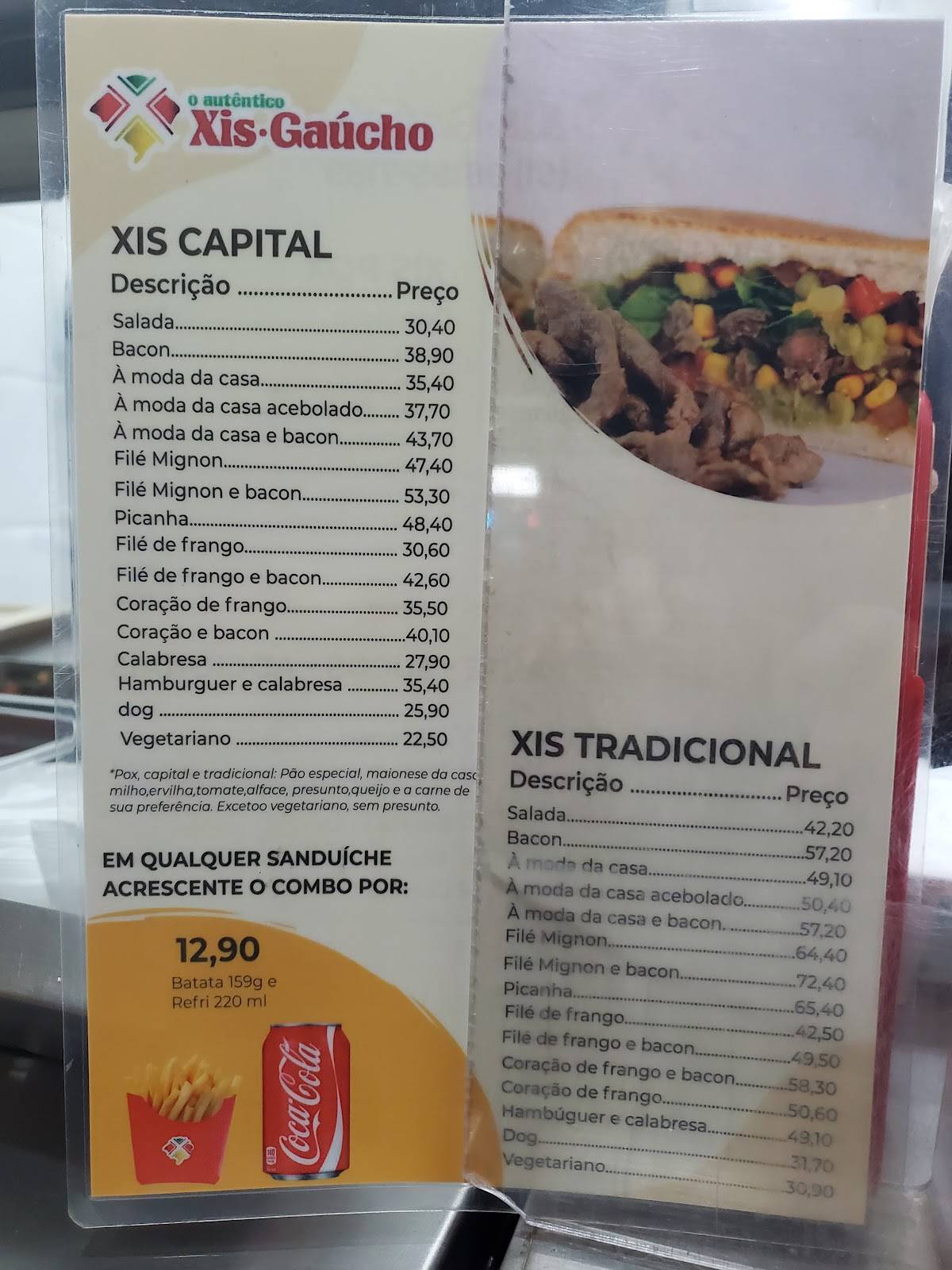 Menu em Xis Gaúcho - Asa Norte restaurante de fast food, Brasília, Asa ...