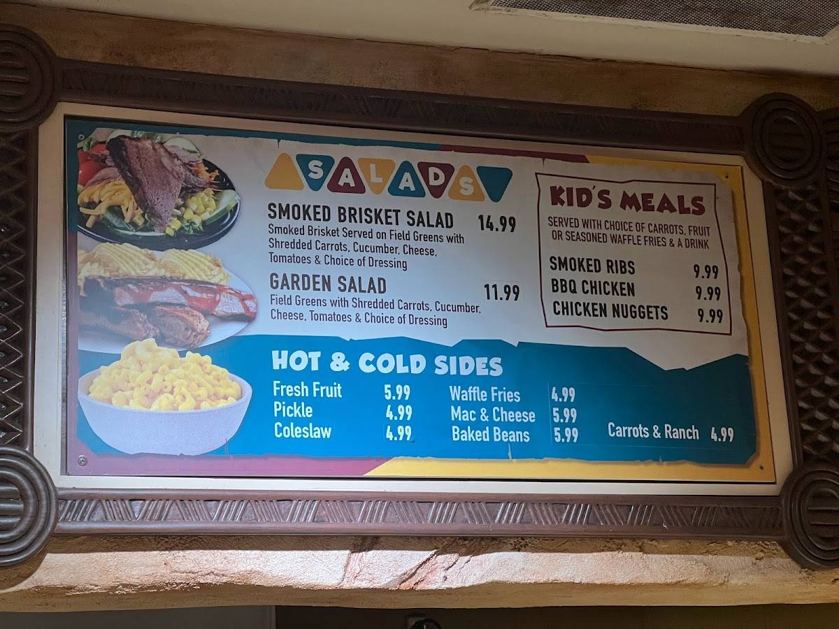 Menu at Zambia Smokehouse restaurant, Tampa, McKinley Dr