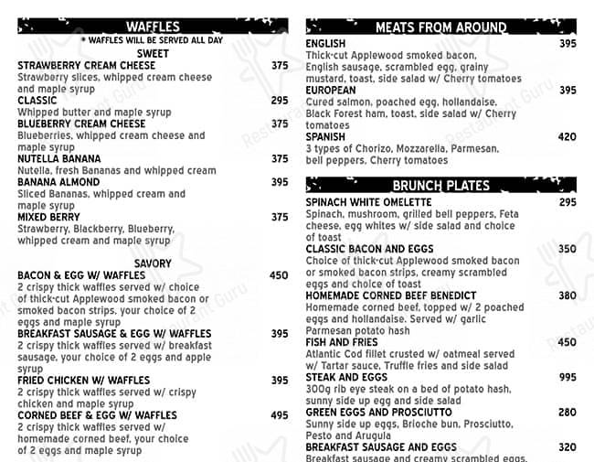 Menu at Single Origin - Rockwell cafe, Makati, 28 Amorsolo Dr