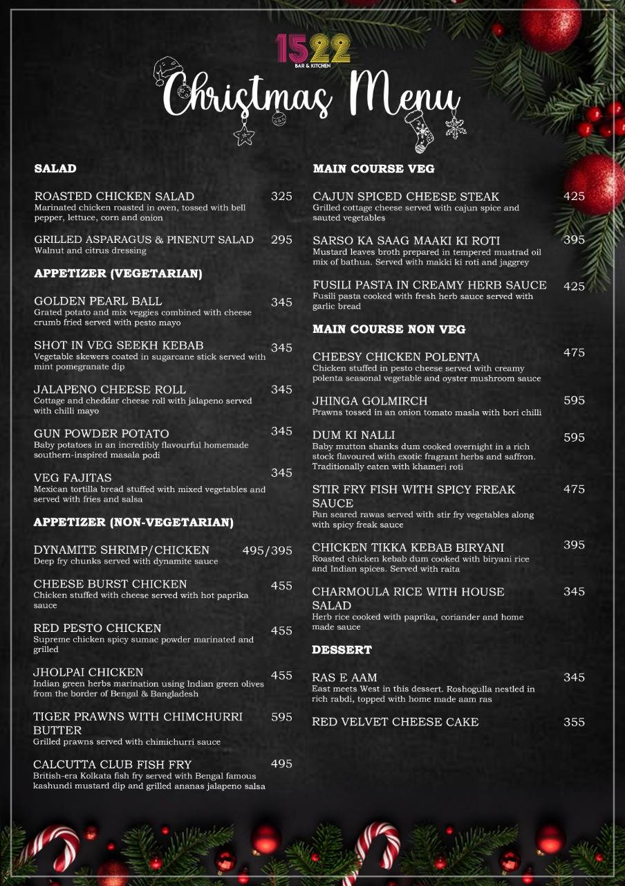 Menu at 1522 Bar & Kitchen Mumbai, Mumbai