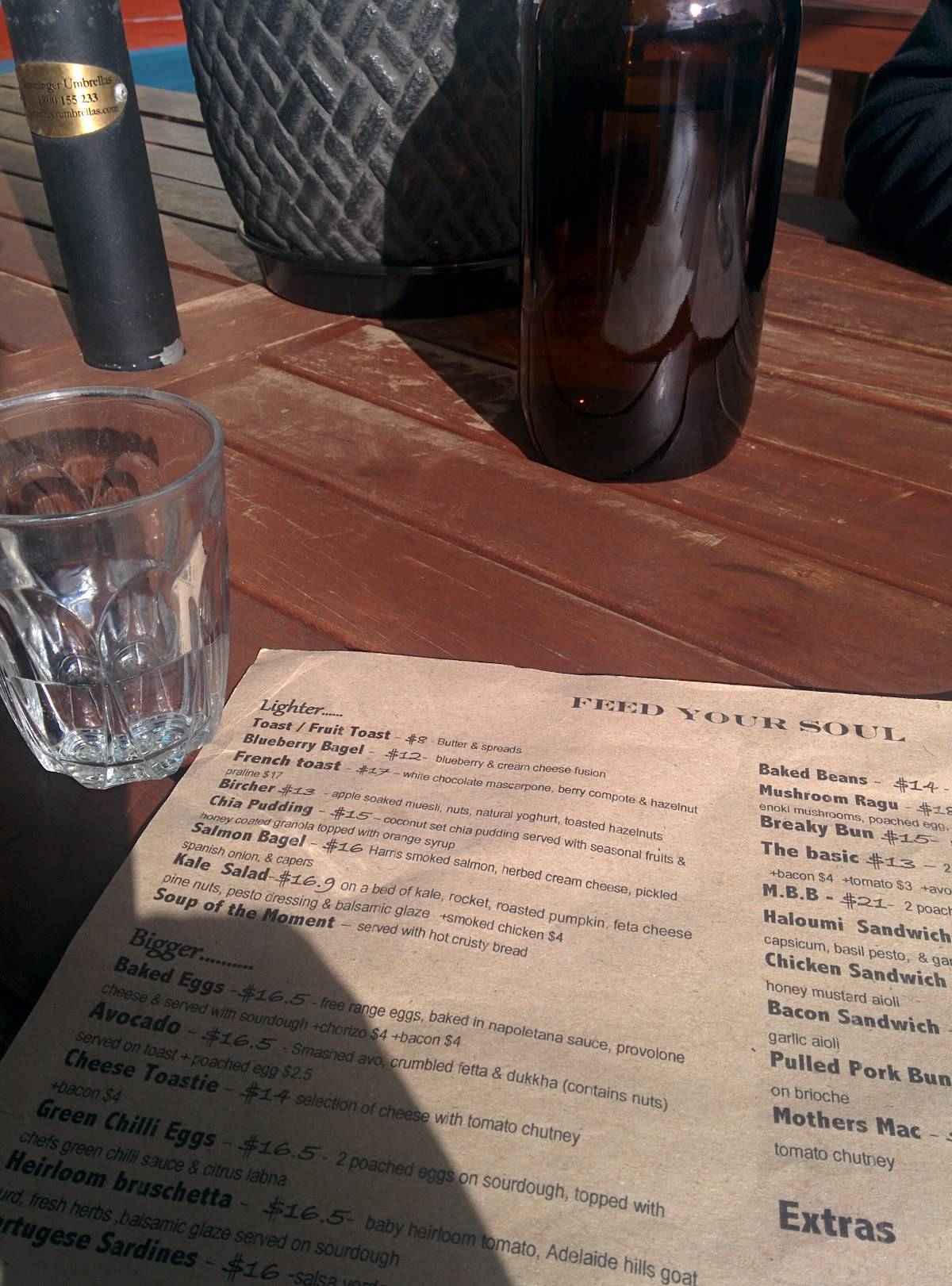 Menu at A Mother's Milk Unley restaurant, Unley, 105 Unley Rd
