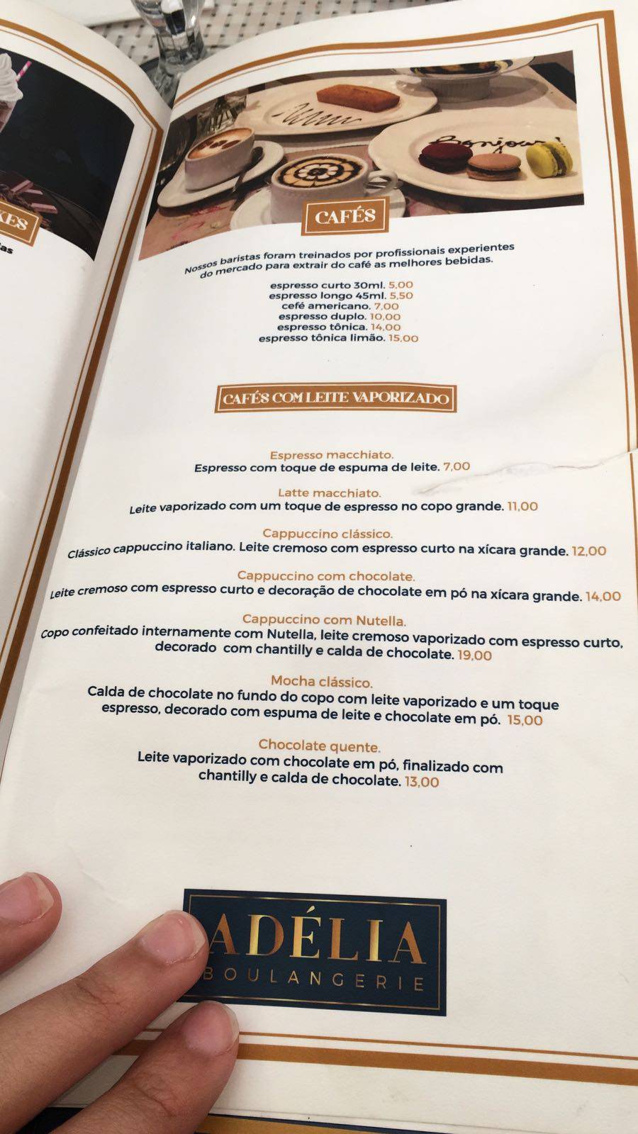 Menu em Adélia Boulangerie café, Campinas