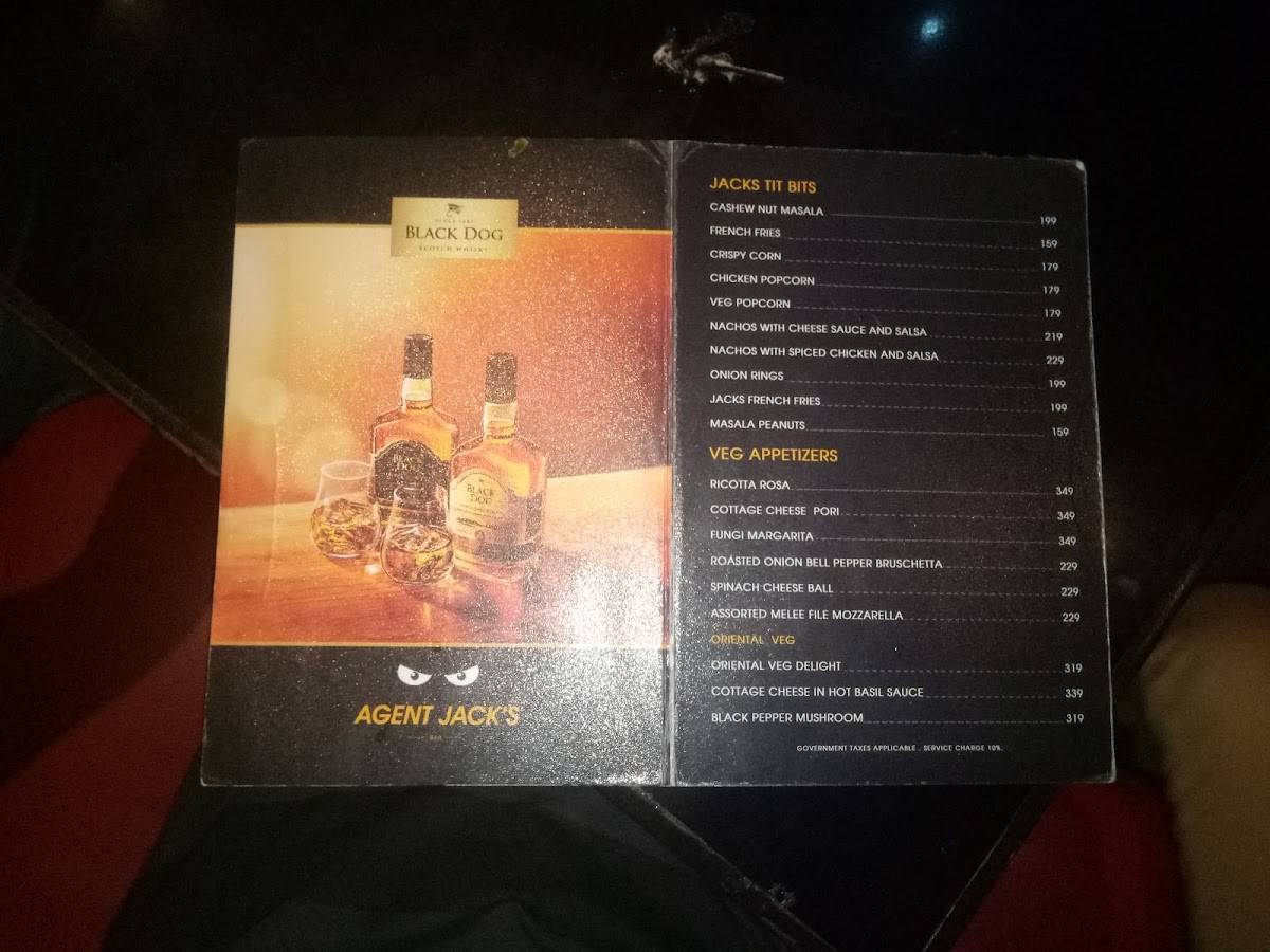 Menu at Agent Jack's (Amanora), Pune, Centre Mall