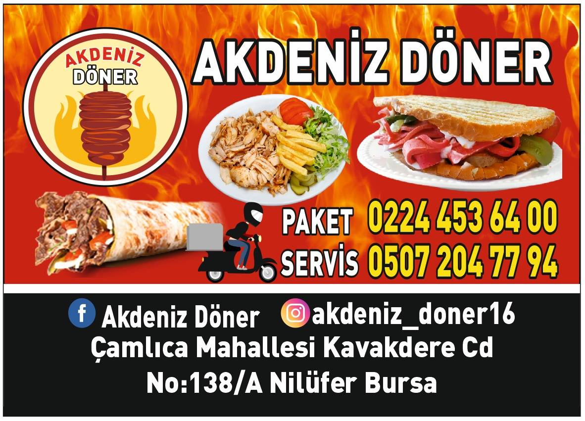 Menu at Akdeniz Döner, Bursa, Kavakdere Cd. No:138/A