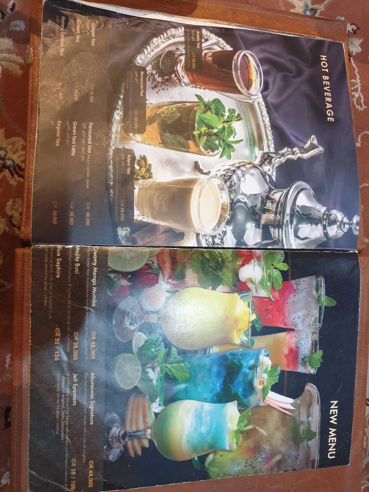 Menu at Al Jazeerah Signature Middle East Restaurant And Cafe Bandung ...