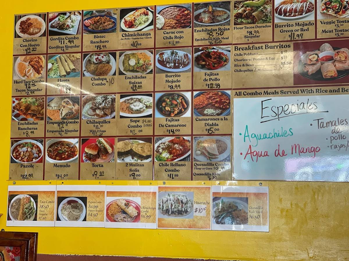 Menu at Alondra's Restaurant, Nampa