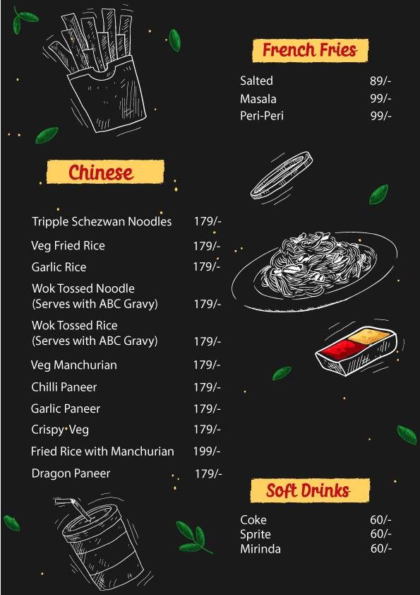 Menu at Amazing Blazing Cafe, Katni