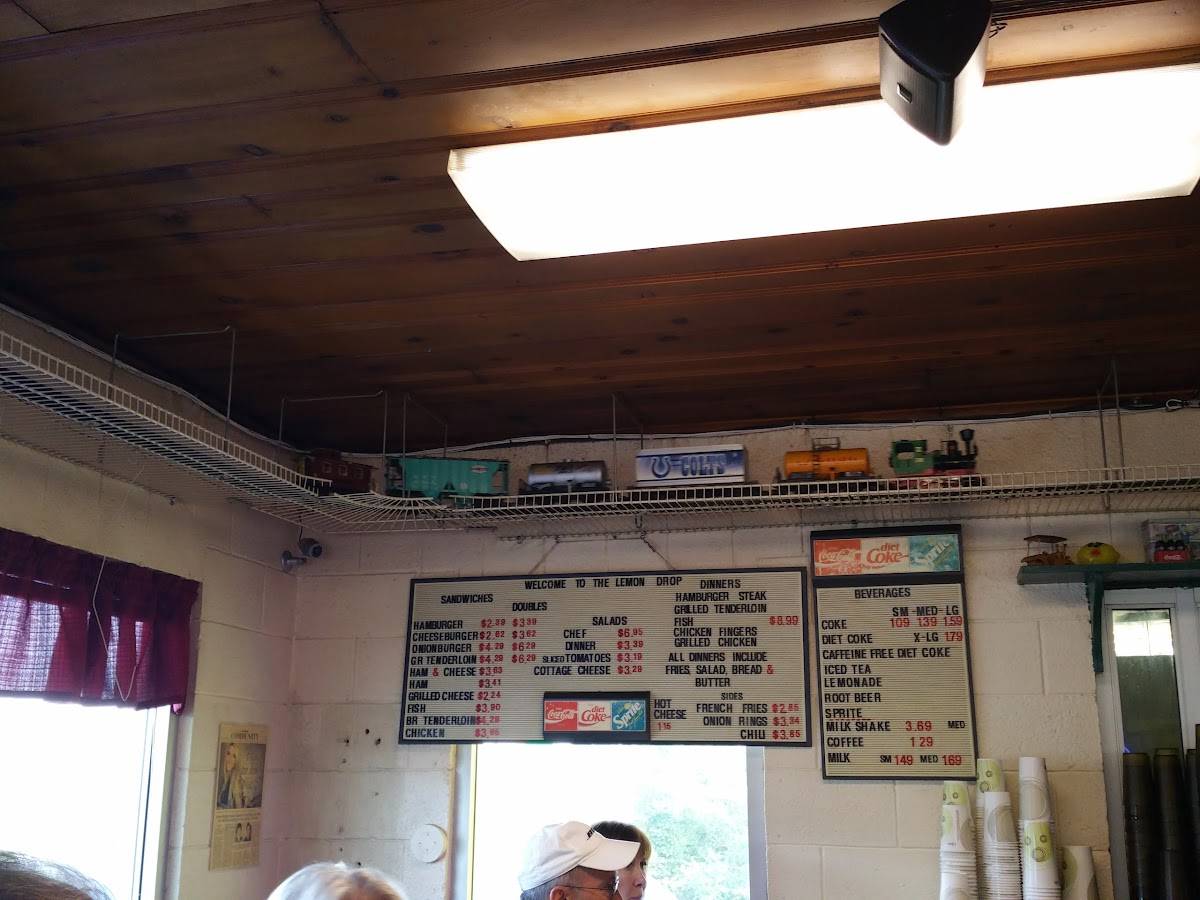 Menu at The Lemon Drop restaurant, Anderson