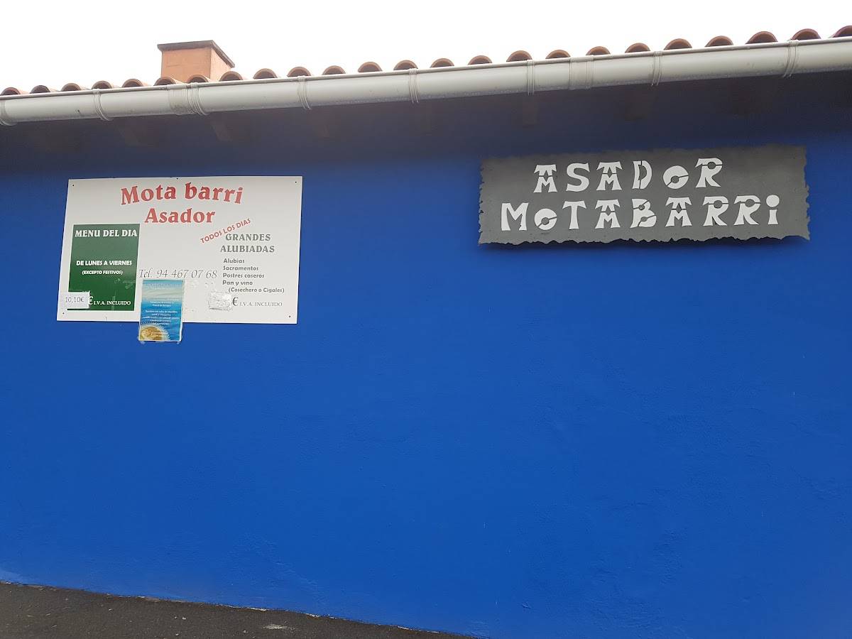 Carta de Asador Restaurante MOTABARRI Erandio, Erandio, Leioa-Unbe ...