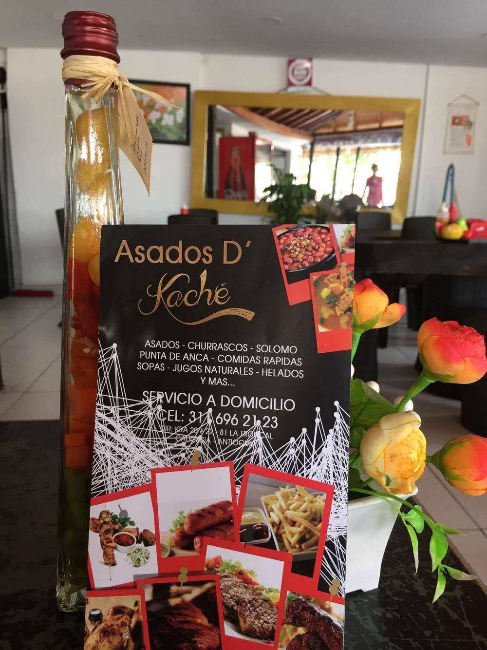 Menu at Asados Don Kaché restaurant, Caucasia