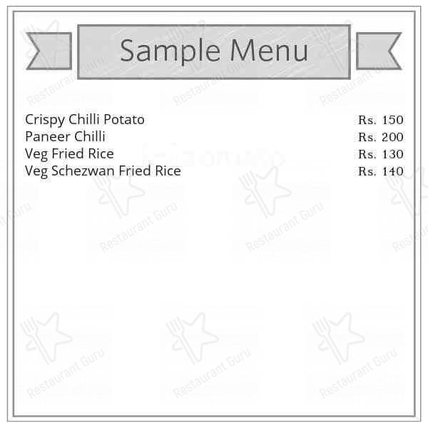 Menu at Asian Pot, Mumbai