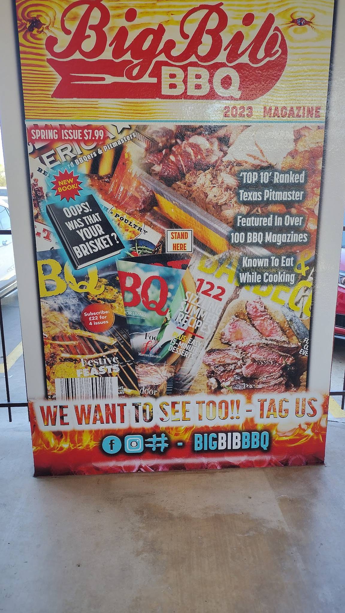 Menu at The Big Bib BBQ, San Antonio, 104 Lanark Dr