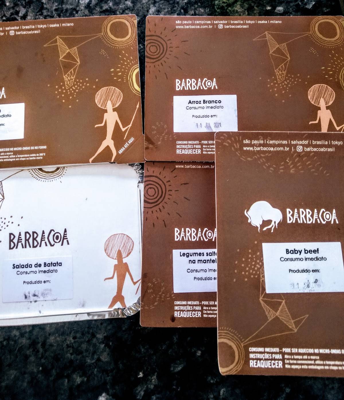 Menu at Barbacoa - Parque Dom Pedro, Campinas