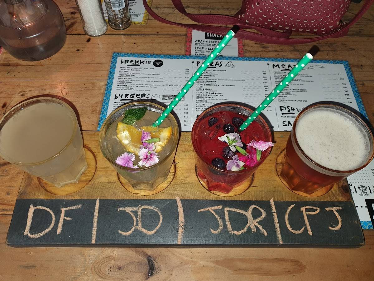 Menu at BeerShack pub & bar, Port Elizabeth, Dolphin's Leap