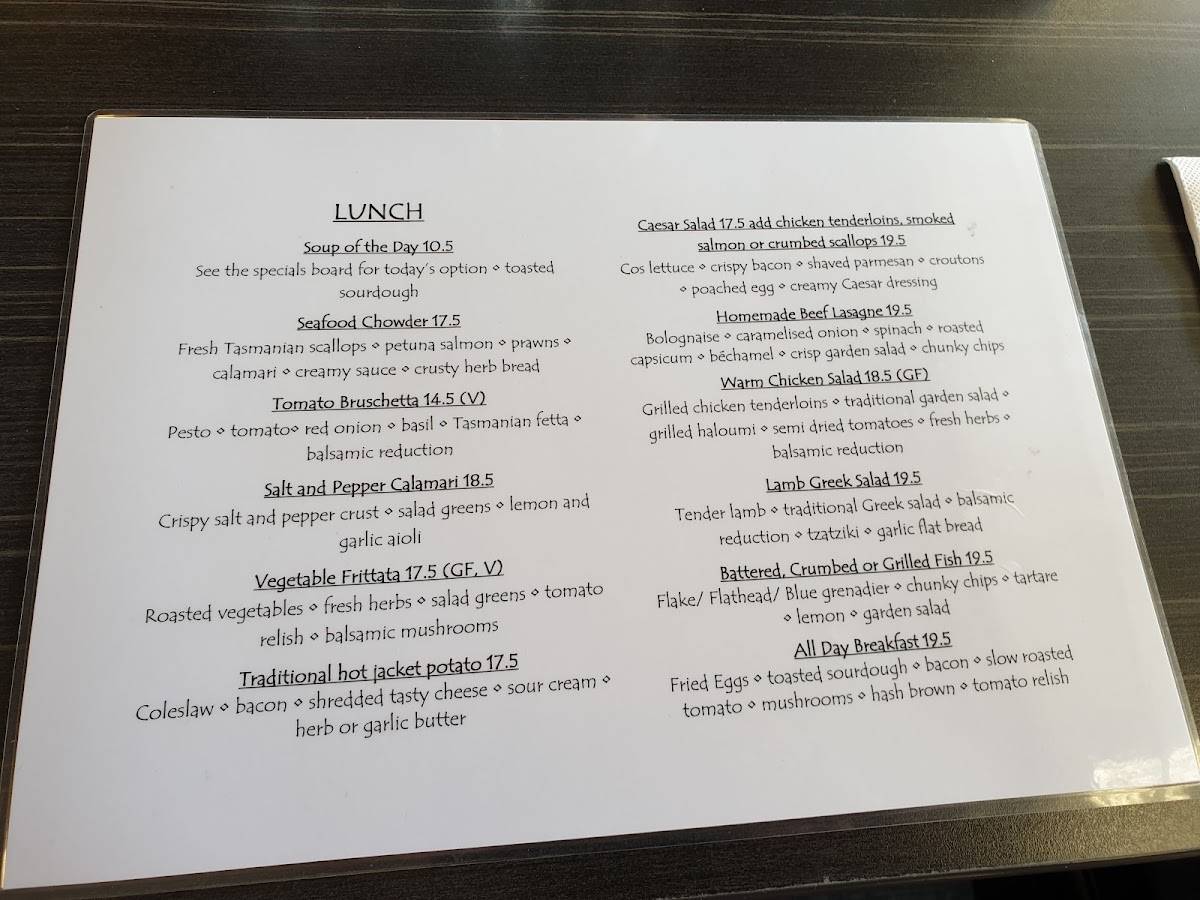 Menu at Bellys Bar N Grill, Latrobe