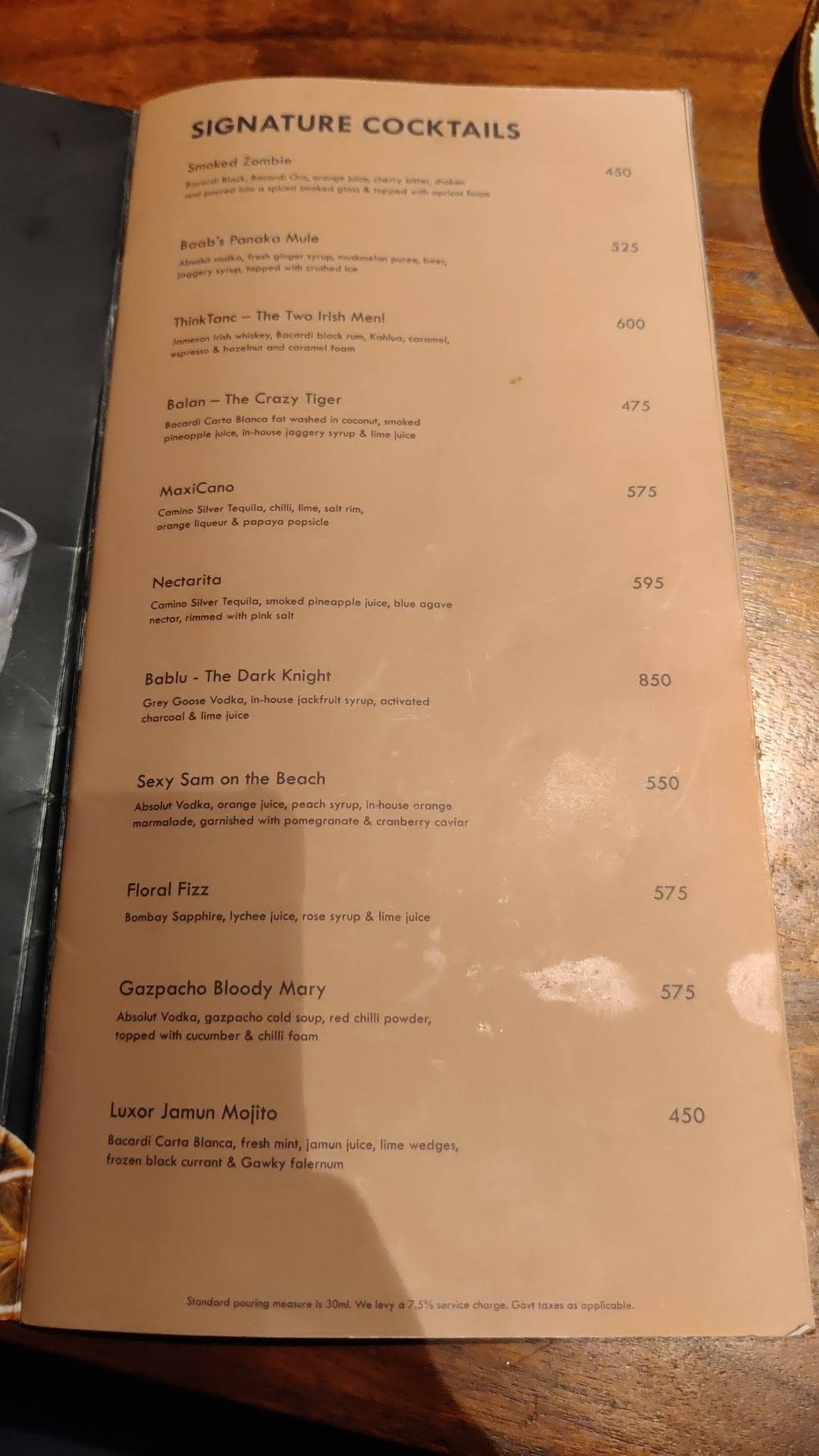 Menu at Gawky Goose, Bengaluru