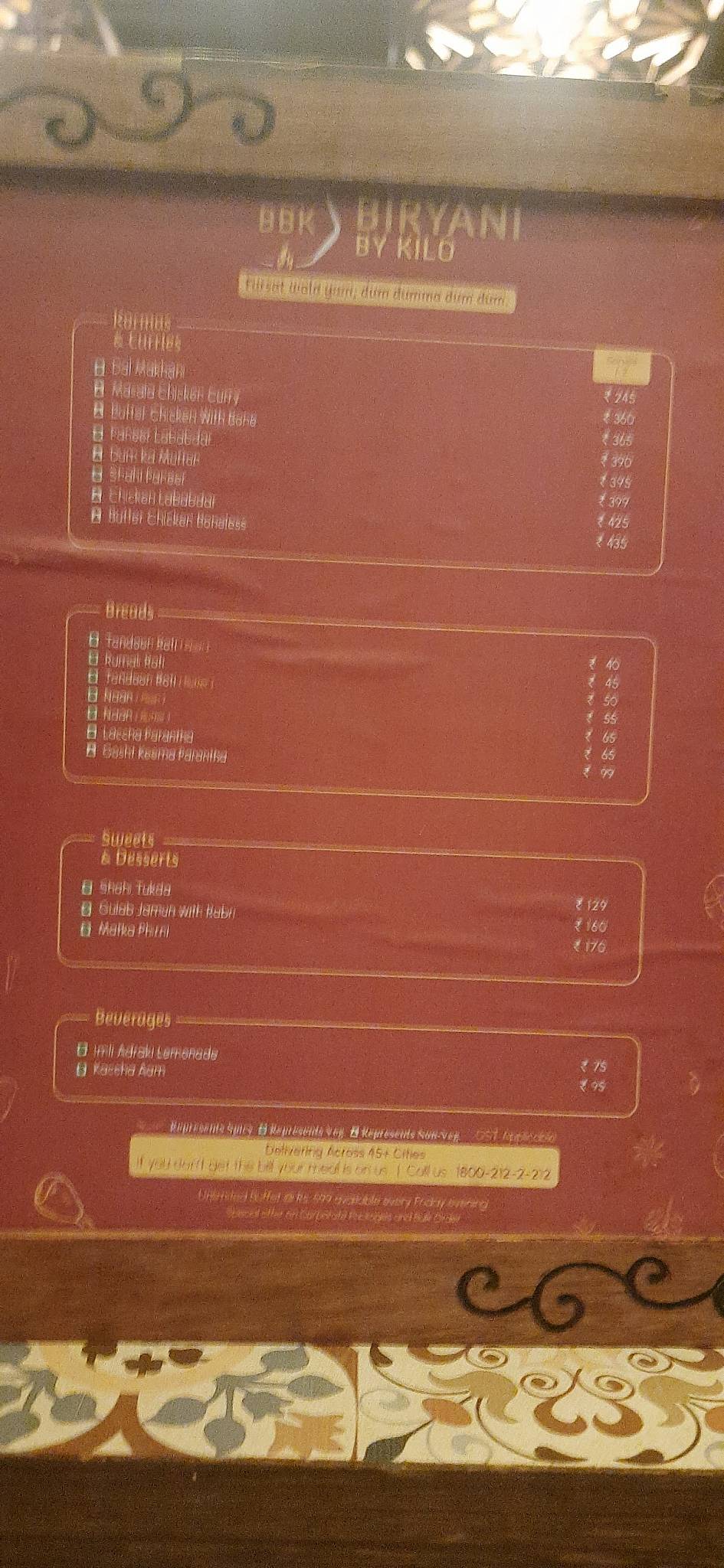 Menu at Biryani By Kilo - Mysore, Mysuru