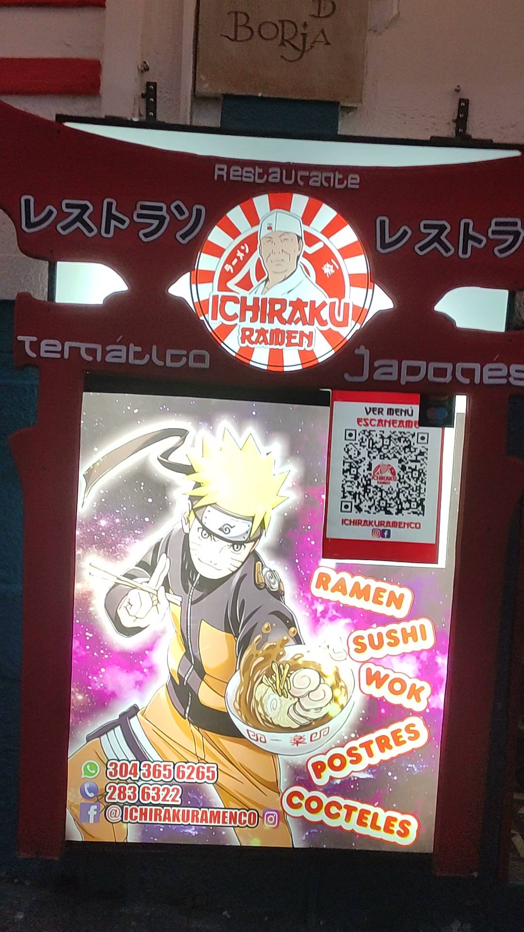 Carta del restaurante Ichiraku Ramen Bogotá, Bogotá