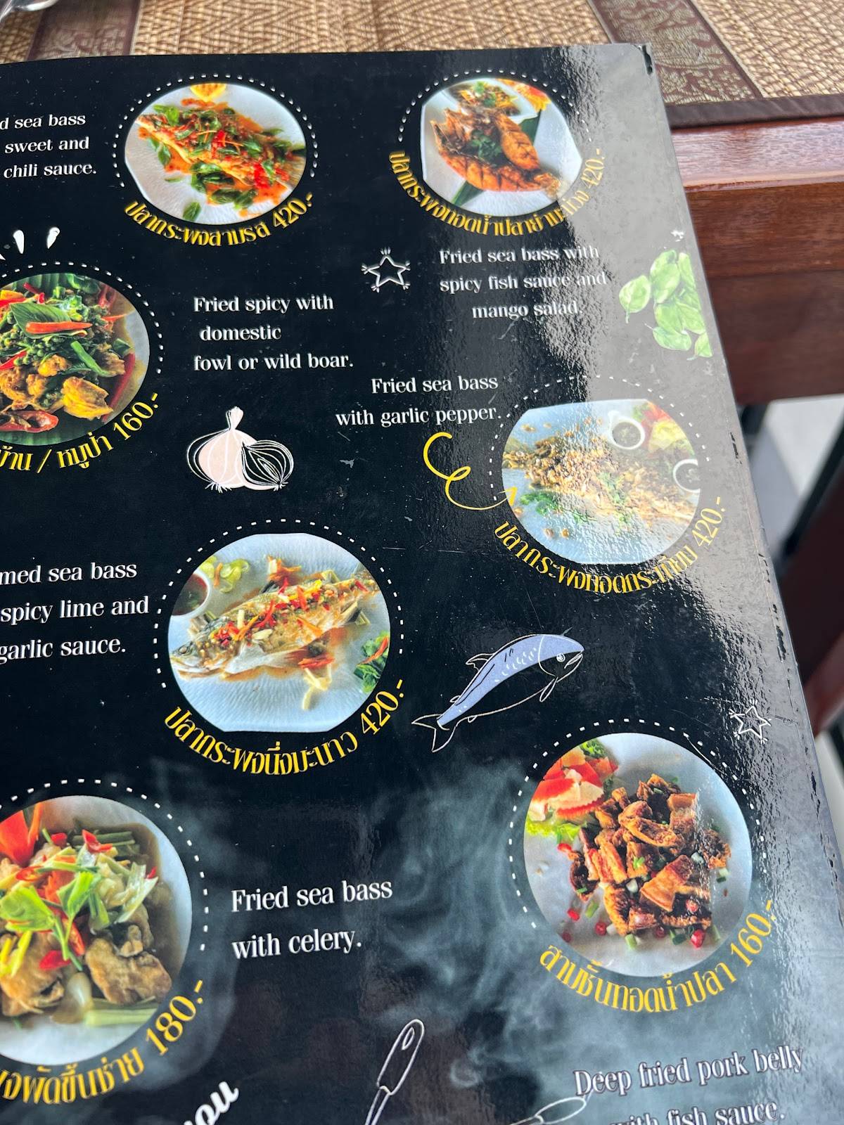 Menu at Brother & Sister Bistro restaurant, Cha-am