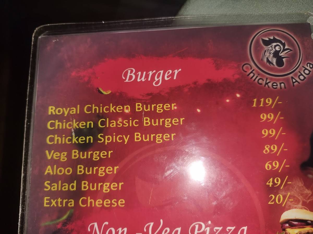 Menu at CHICKEN ADDA FAMILY RESTURANT, Koraput
