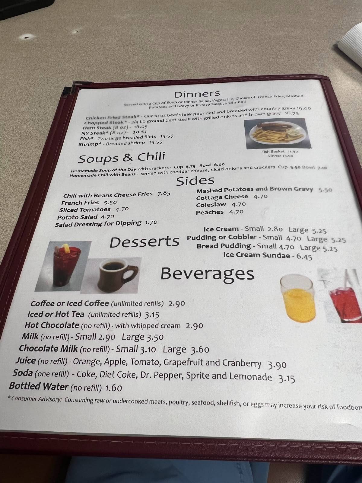 Menu at Bonanza Cafe, Fort Mohave, AZ-95