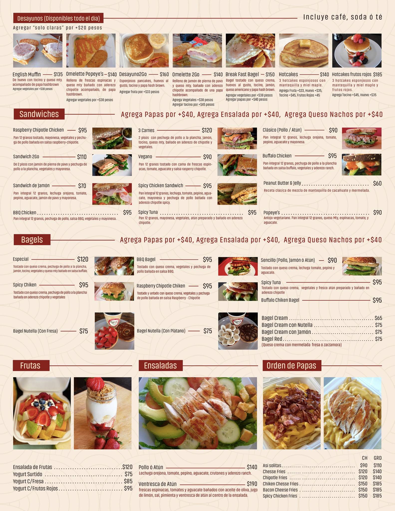 Menu at Coffee2go cafe, Tijuana, Blvd. Casa Blanca 21351