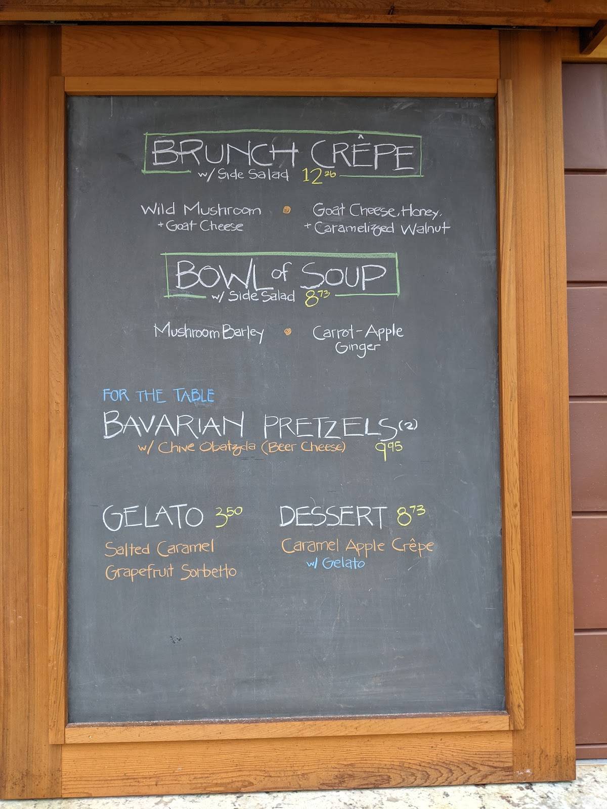 Menu at Kentucky Native Café cafe, Lexington