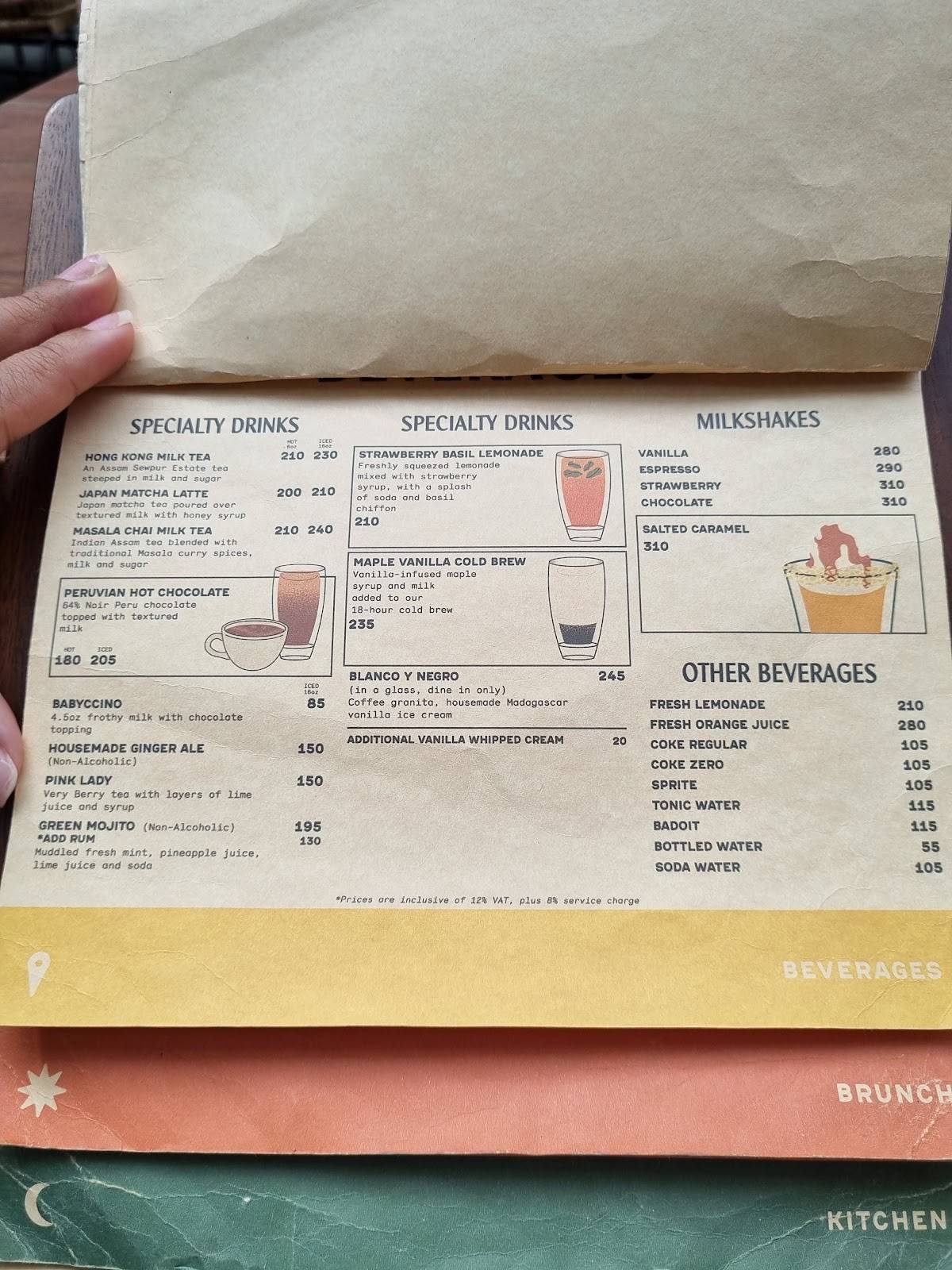 Menu at Single Origin - Greenbelt 5 cafe, Makati, Greenbelt 5 GF