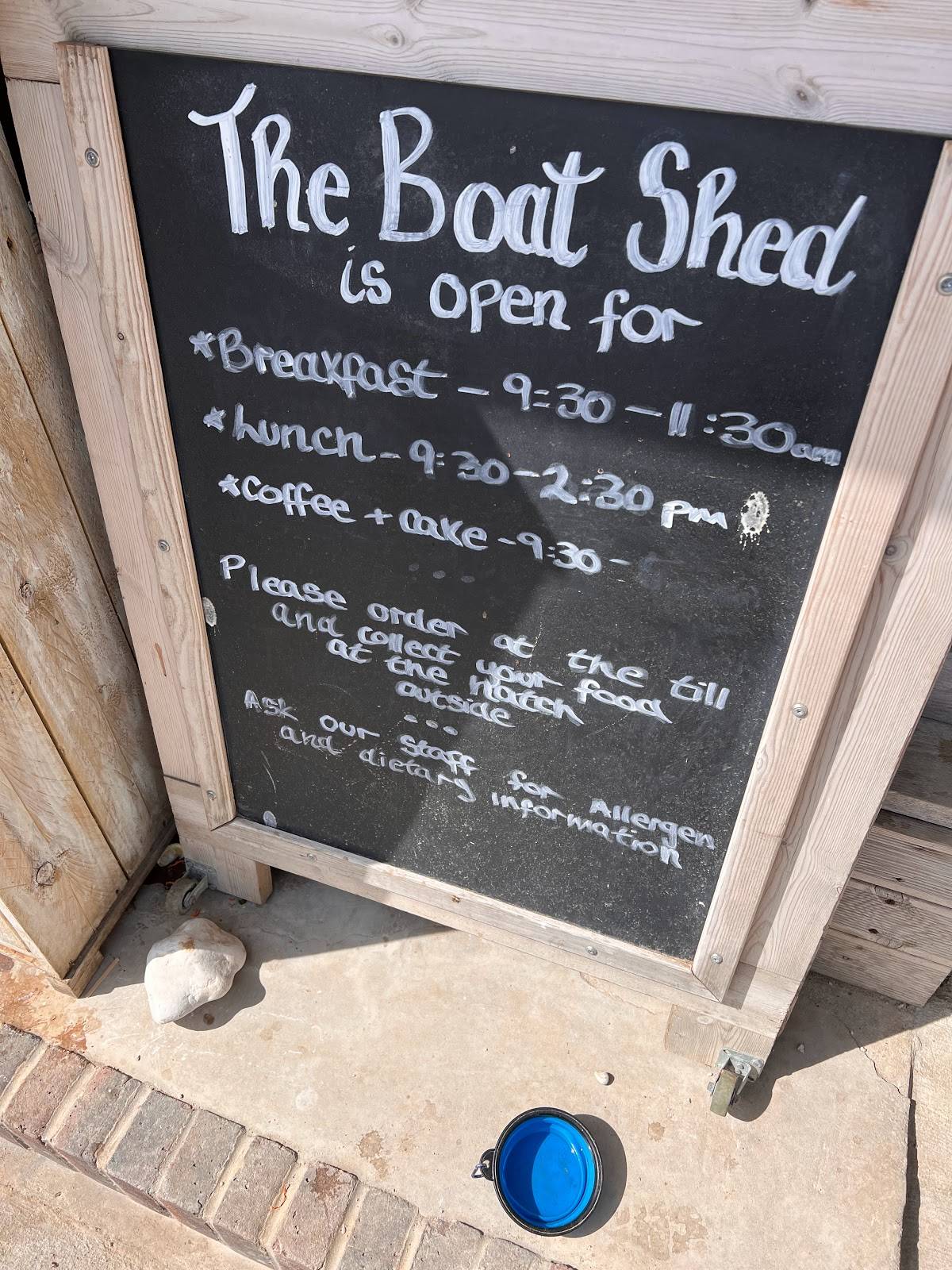 Menu at The Boat Shed Cafe, West Lulworth, Lulworth Cove