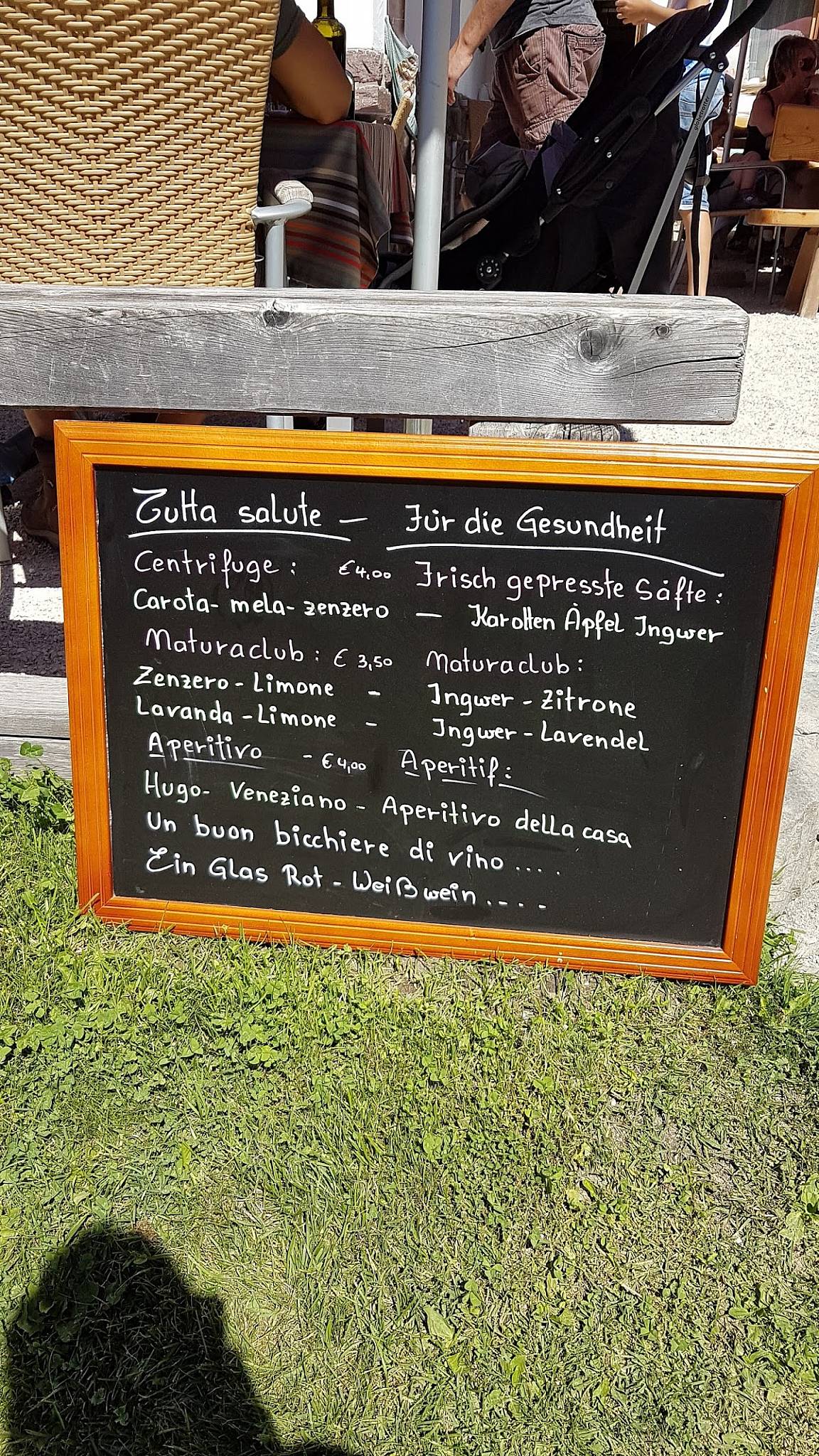 Speisekarte von Caffè Val d'Anna cafe, Sankt Ulrich