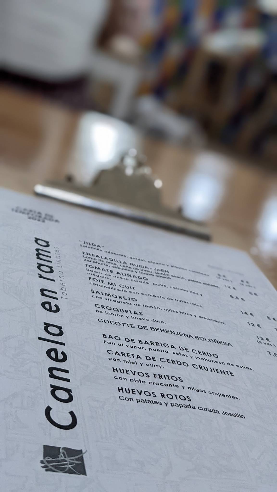 Carta del restaurante Canela en Rama Linares, Linares, República ...