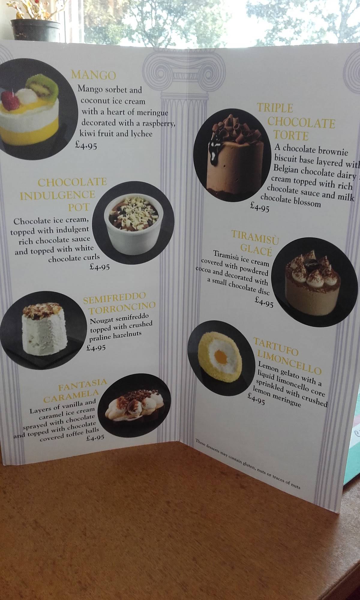 Menu at Cioni Bistro cafe, Penarth