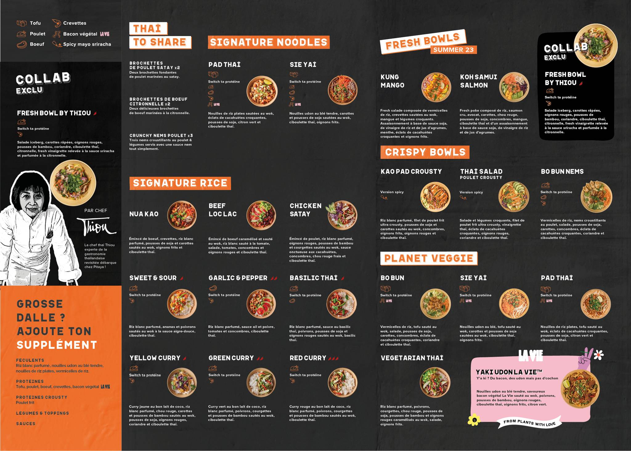 Menu at Pitaya Thaï Street Food restaurant, Claye-Souilly, Shopping ...