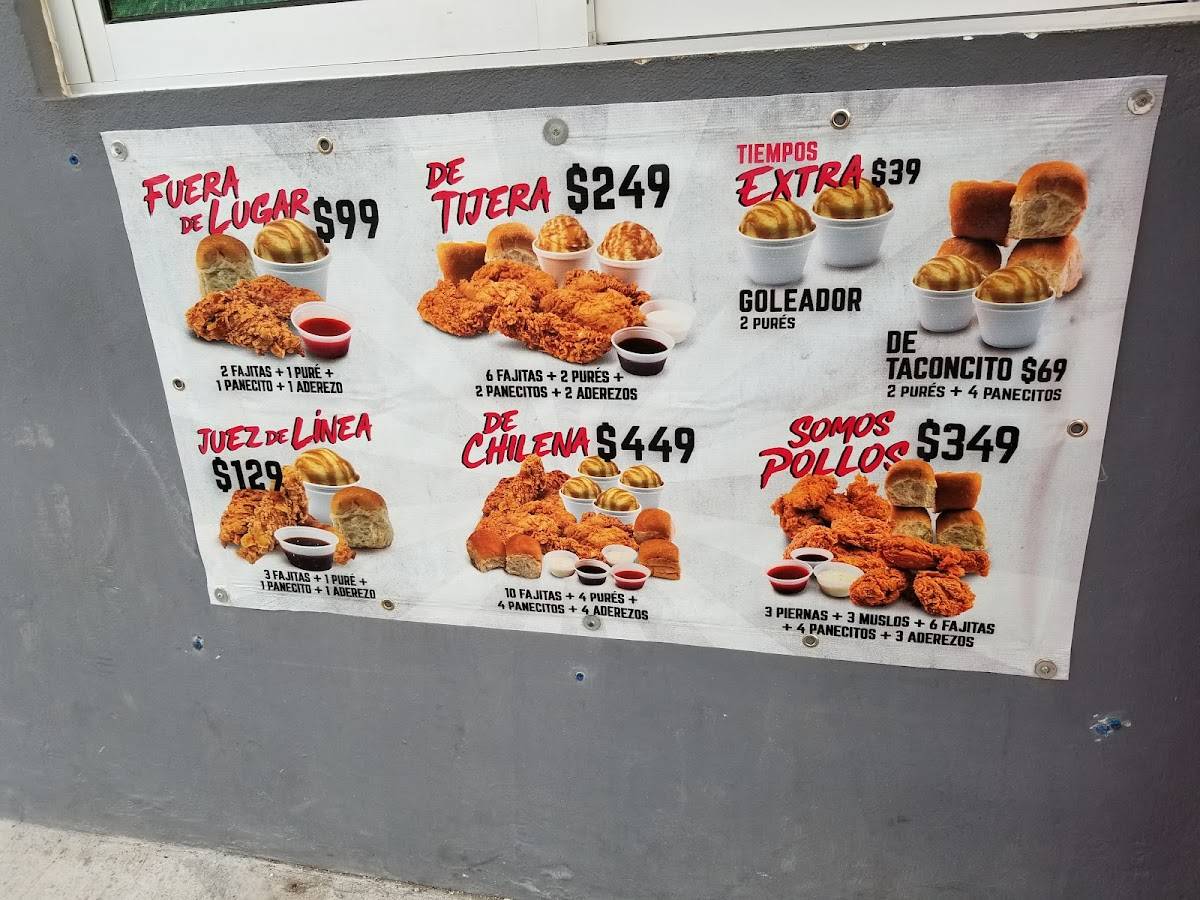 Carta de Club de Pollos, Reynosa, Av Central