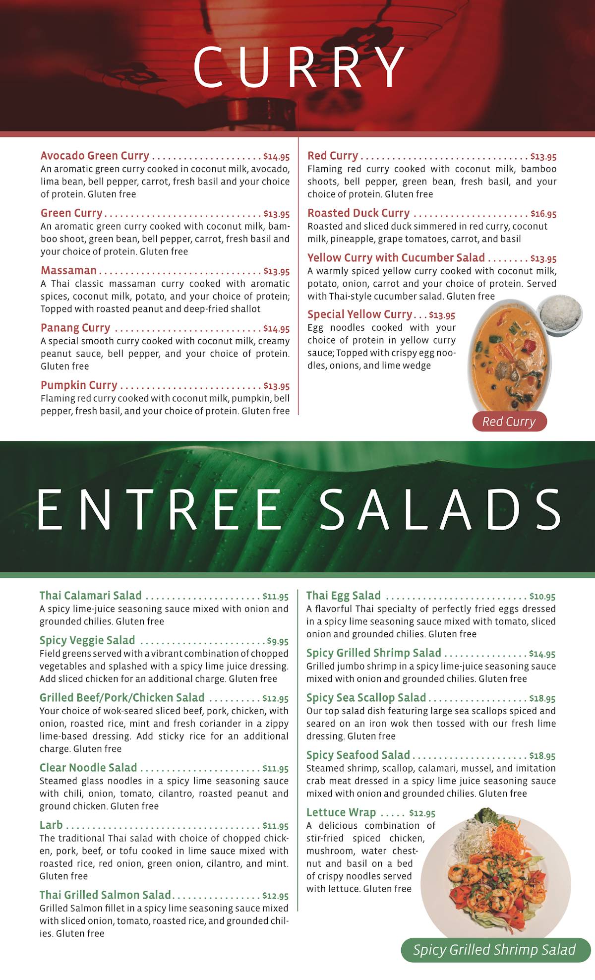 Menu at Cool Basil Altoona restaurant, Altoona