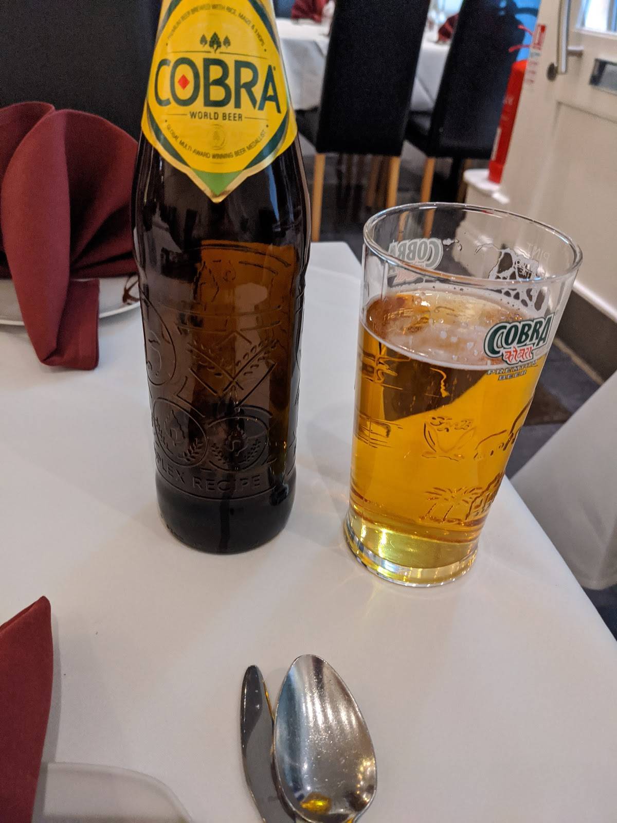Menu at Cowes Tandoori restaurant, Cowes