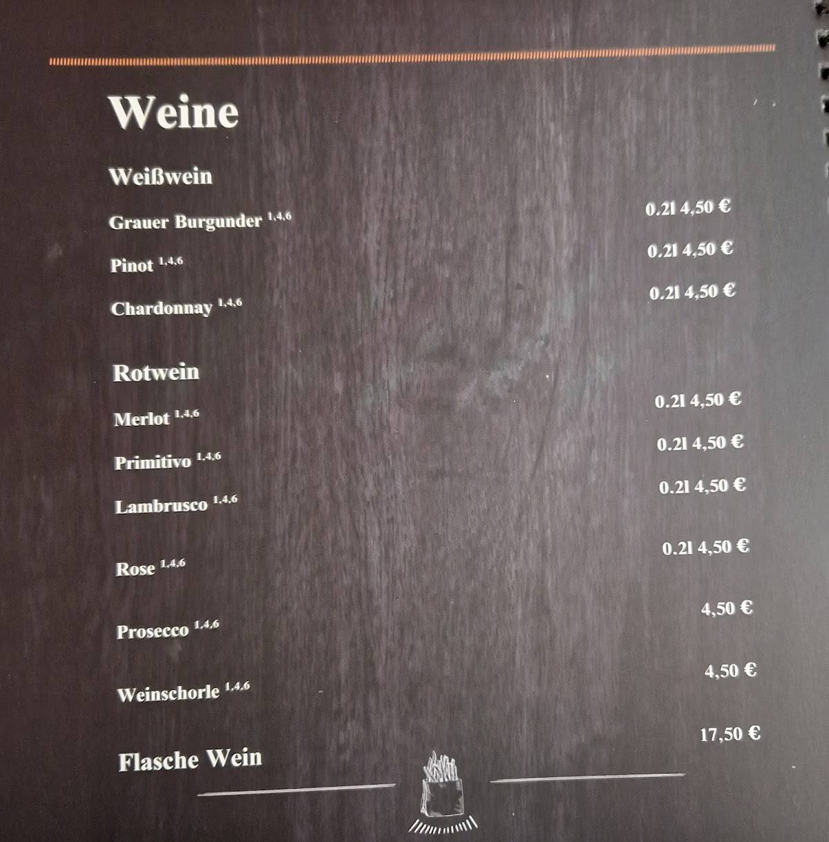 Menu at Daivo Burger restaurant, Cologne