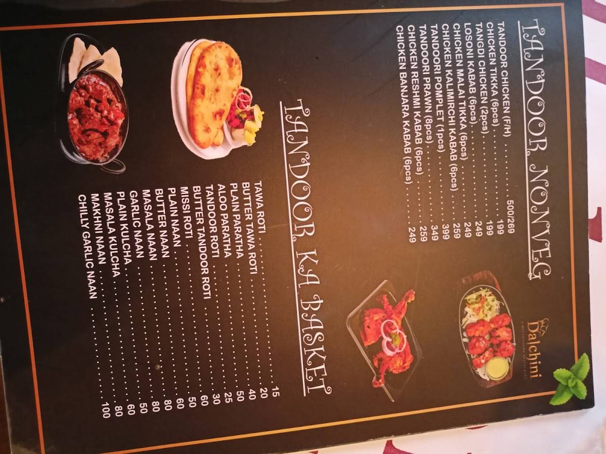 Menu at Dalchini, Balasore