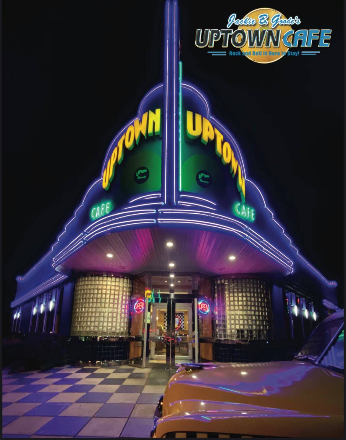 Menu at Jackie B. Goode's Uptown Cafe and Dinner Theater, Branson