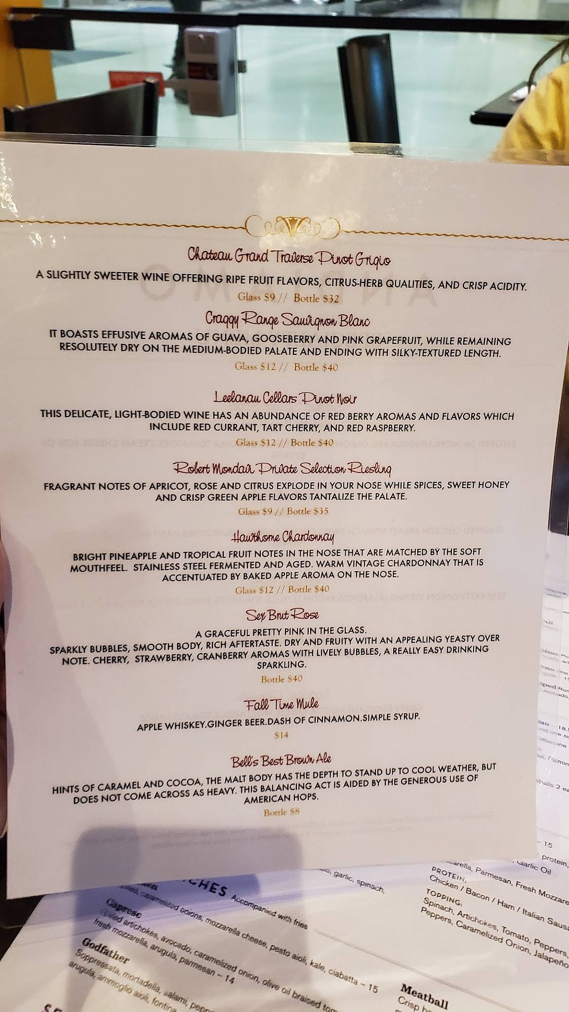 Menu at Andiamo pub & bar, Romulus, Detroit Metropolitan Wayne County ...
