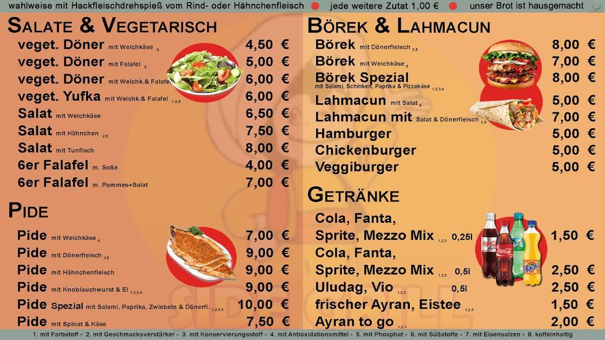 Menu at Doner & Pizza in Side Grill, Freudenstadt